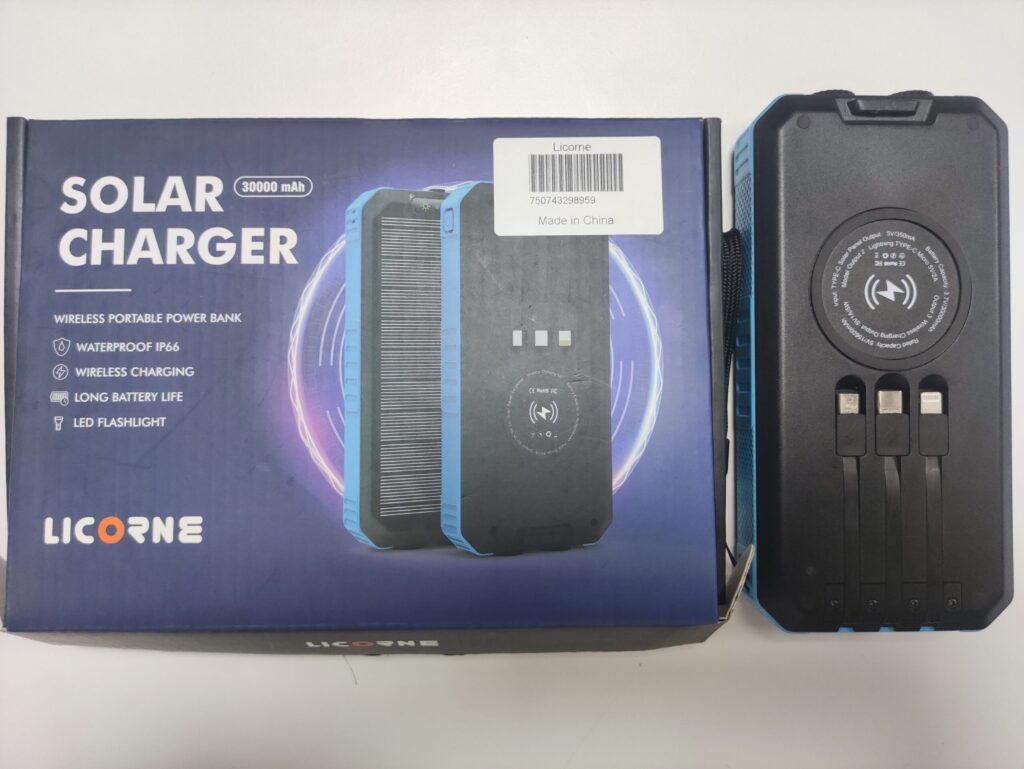 Solar Charger 30000mAh Solar Power Bank Wireless Portable Charger – Licorne